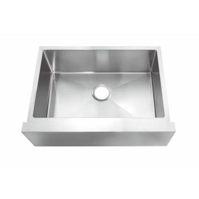 China New Style Farmhouse Stainless Steel Kitchen Sinks Golden Luxury 28/34 Inch Apron Front 18 Gauge Brushed Finish Black Matte Nano Sink for sale