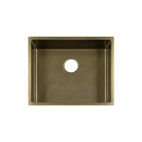 China Modern Underment Sink 540x440mm Vintage Bronze Kitchen Sinks 304 Stainless Steel 10inch Deep Sink Without Faucet Fregadero De Cocina for sale