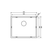 China Modern Underment Sink 540x440mm Vintage Bronze Kitchen Sinks 304 Stainless Steel 10inch Deep Sink Without Faucet Fregadero De Cocina for sale
