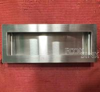 China Custom Luxury Rectangular 304 Stainless Steel Sliding Door Handle Factory wholesale Flush Pull Handles Matte Black for sale