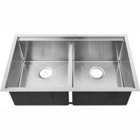 China Professional Production Of Kitchen Sinks Single Double Bowl 16 Gauge Stainless Steel Sinks Under Counter Kitchen Sinks Basin 33x20 Inch Ledge Workstation 10 Inch Deep Undermount Sink for sale