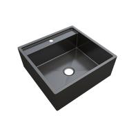 China Customized Size Wash Basin Counter Top Art Design Nano Bathroom Sinks Pvd Black Golden Stainless Steel Sink For Toilet Hotel Restaurant for sale