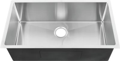 China 32''X18''X10'' Undermount Stainless Steel Kitchen Sink With Dampening Pads for sale