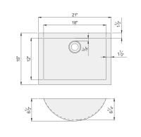 China Stainless Steel Bathroom sink 21 in. Undermount Bathroom Sink overmount in Stainless Steel for sale