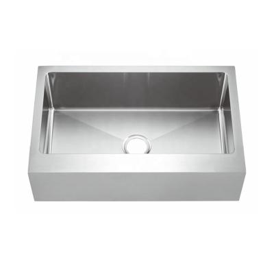 China Rectangular Large Apron Stainless Steel Kitchen Sink With Long Service Life for sale