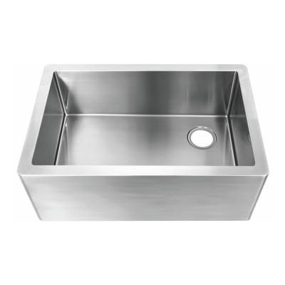 China Silver Apron Stainless Steel Kitchen Sink Top Mount & Undermount Installation for sale