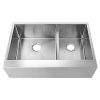 China Handmade Apron Stainless Steel Kitchen Sink Exterior Dimensions 33 Inch X 22 Inch for sale