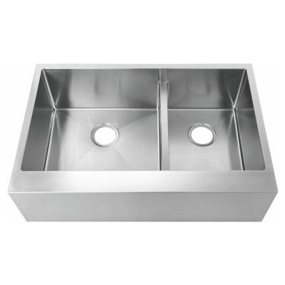 China Handmade Apron Stainless Steel Kitchen Sink Exterior Dimensions 33 Inch X 22 Inch for sale