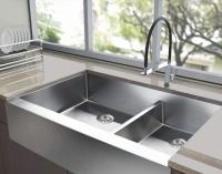 China Handmade Apron Stainless Steel Kitchen Sink Exterior Dimensions 33 Inch X 22 Inch for sale