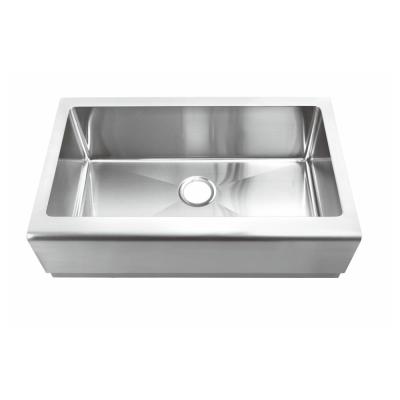 China 32 x 20 inch Drop-in Apron Bar Prep Sink 16 Gauge Stainless Steel Single Bowl double bowl for sale