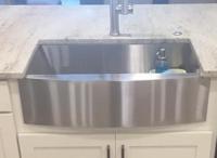 China 32 x 20 inch Drop-in Apron Bar Prep Sink 16 Gauge Stainless Steel Single Bowl double bowl for sale