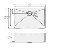China Rectangular Apron Stainless Steel Kitchen Sink With Large Capacity for sale
