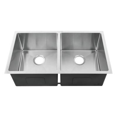 China 100% Brand New Japan Double Bowl Kitchen Sink For Narrow Worktop for sale