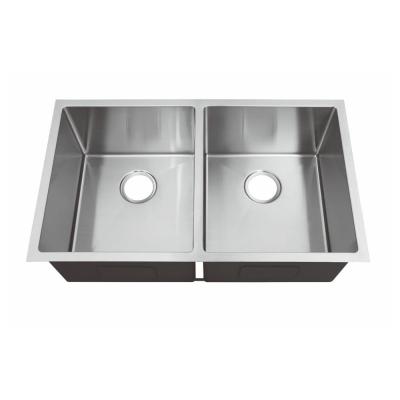 China Commercial Modern Design Double Bowl Kitchen Sink Strong Anti Bacterium Performance for sale