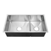 China Household Luxury Italian Double Bowl Kitchen Sink Rectangular Bowl Shape for sale