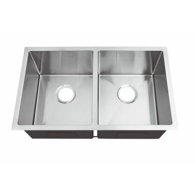China Handmade Brushed Stainless Steel Sink , 30 X 18 Undermount Sink With 114/110 Coupling for sale