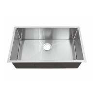 China 32 Inch Undermount Stainless Steel Kitchen Sink Good Corrosion Resistance / Offset Stainless Steel Kitchen Sink for sale