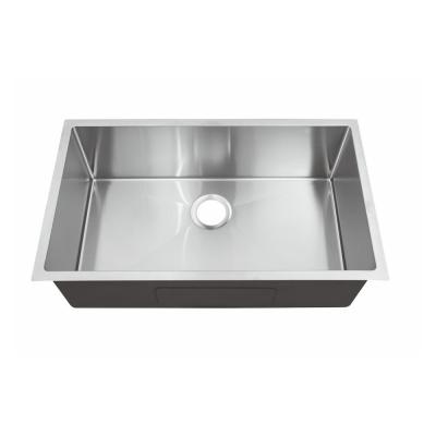 China 32 Inch Undermount Stainless Steel Kitchen Sink Good Corrosion Resistance / Offset Stainless Steel Kitchen Sink for sale