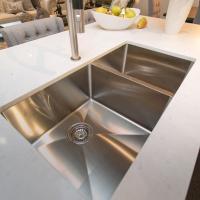 China Modern Style Double Bowl Stainless Steel Sink Undermount For Kitchen for sale