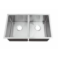China Stainless Steel Double Basin Undermount Kitchen Sink With Long Using Life for sale