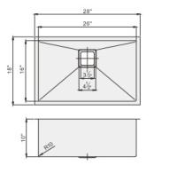 China 28 Inch Undermount Stainless Steel Kitchen Sink Brushed Surface Treatment for sale