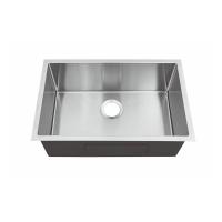 China 28 Inches Undermount Stainless Steel Kitchen Sink Radius R10 Coved Corners for sale