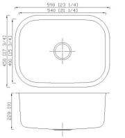 China Durable Single Bowl Kitchen Sink With Easy Cleaning 15 Mm Radius Curved Corners for sale