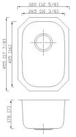China 15mm Radius 16 Gauge Single Bowl Stainless Steel Kitchen Sinks For Daily Use for sale