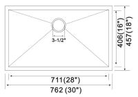 China Anti Rust Undermount Stainless Steel Kitchen Sink 15 Mm Radius Curved Corners for sale
