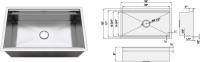 China Luxury Top Mount Stainless Steel Sink , Satin Finish High End Kitchen Sinks for sale