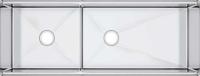 China Durable High End Utility Sink Easy Installation Round Shape With Double Bowls for sale