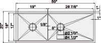 China Durable High End Utility Sink Easy Installation Round Shape With Double Bowls for sale