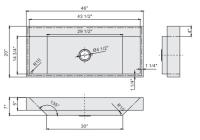 China Washroom Bathroom Sink Handcrafted 16 Gauge Stainless Steel Material for sale