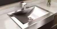 China Customized Stainless Steel Luxury Bathroom Sink With Sound Insulating Coating And Pads for sale