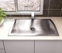 China Handmade SS304 Bathroom Sink 16G Thickness Undermount / Drop In Installation for sale