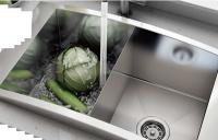 China Handcrafted Stainless Steel Kitchen Sinks 18 Gauge Top Mount With Long Using Life for sale