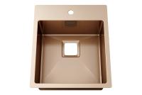 China Luxurious Bathroom Sink Durable 18 Gauge Stainless Steel Material for sale