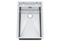 China Luxurious Single Bowl Bathroom Sink Commercial Grade Brushed Finish for sale