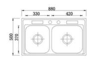 China Custom Stainless Steel Corner Sink Unit With Outstanding Abrasion Resistance for sale