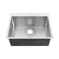 China R19 Top Mount 304 Stainless Steel Single Bowl Kitchen Sink for sale