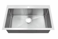 China Anti Rust 304ss Top Mount Stainless Steel Kitchen Sink With Sound Dampening Pad for sale