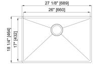 China Undermount / Top Mount Stainless Sink , Custom Size Kitchen Sink For Hotel for sale