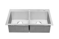 China Hand Made Top Mount Stainless Steel Kitchen Sink Easy Installation / Stainless Steel Laundry Sink for sale