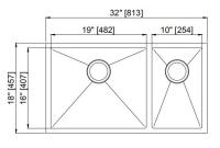 China Household Double Bowl Undermount Sink , Kitchen Prep Sink With Large Capacity for sale