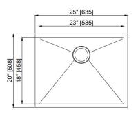 China Customized Stainless Undermount Sink , Hotel Square Undermount Kitchen Sink for sale