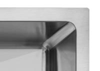 China 32 Inch Undermount Stainless Steel Kitchen Sink Good Corrosion Resistance / Offset Stainless Steel Kitchen Sink for sale