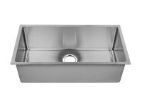 China Square Big Bowl Project Stainless Steel Sink Polished Surface Treatment Without Faucet for sale