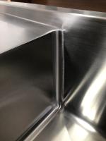 China Household Rectangular Kitchen Sink With Side Drainboard Strict QC Control / Luxury Kitchen Sink for sale
