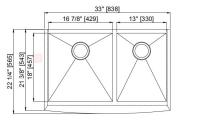 China Corrosion Resistant Stainless Apron Front Sink Farmhouse Flush In for sale