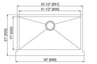 China Durable Apron Stainless Steel Kitchen Sink 14G/16G/18G Thickness Farmer house for sale